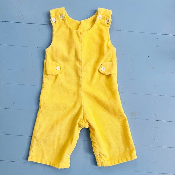 Vintage | Bottoms | Vintage 97s Garanimals Overalls Yellow Corduroy ...